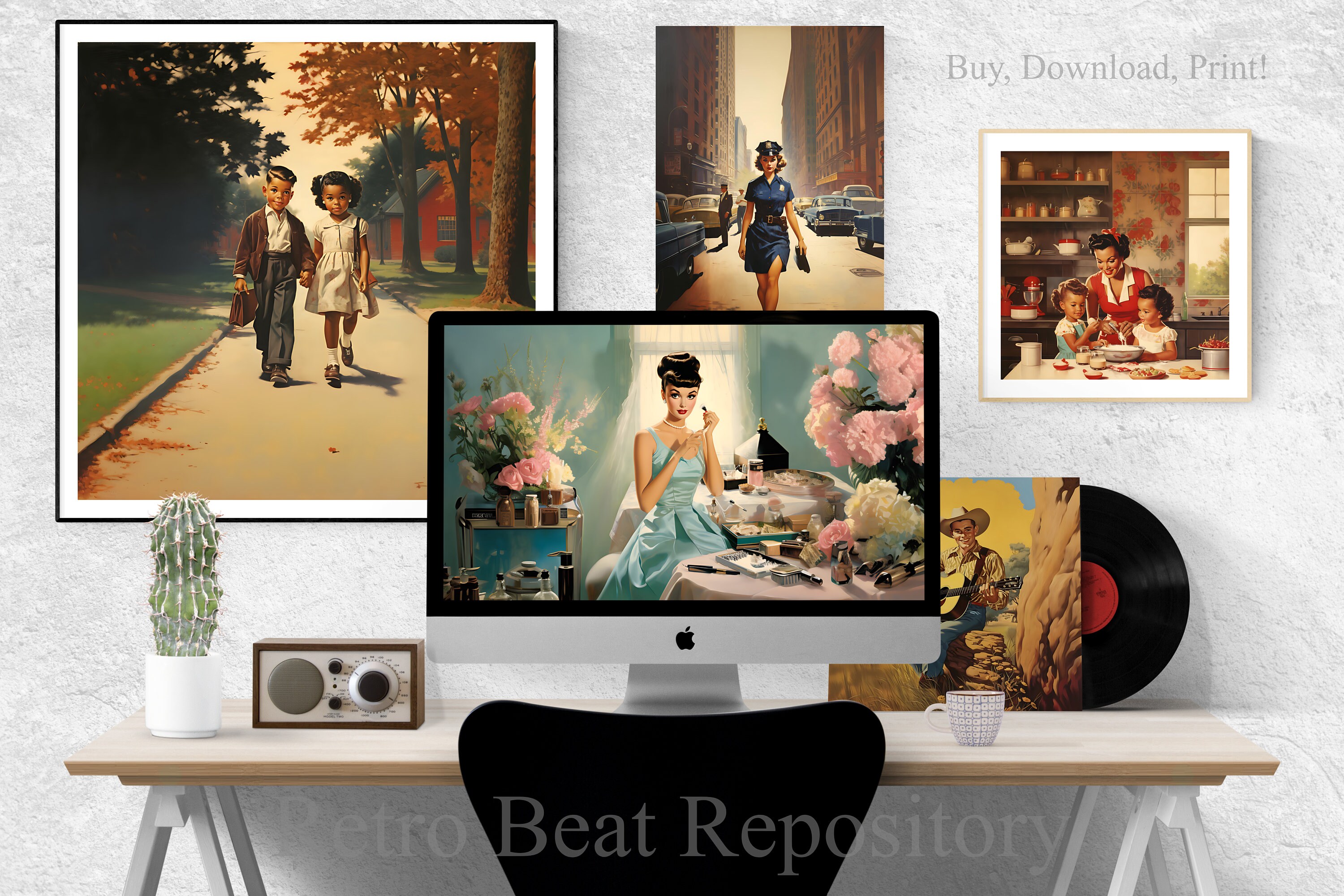 Baking With Mom in the 50s - (version 001) - Etsy