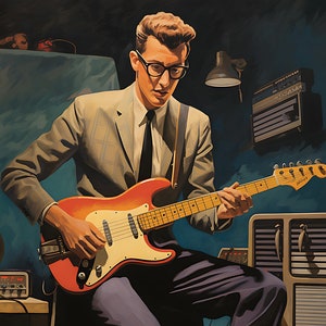 Buddy Holly 001 - the Crickets - Rockabilly - Rock'n'roll - Tex Mex ...