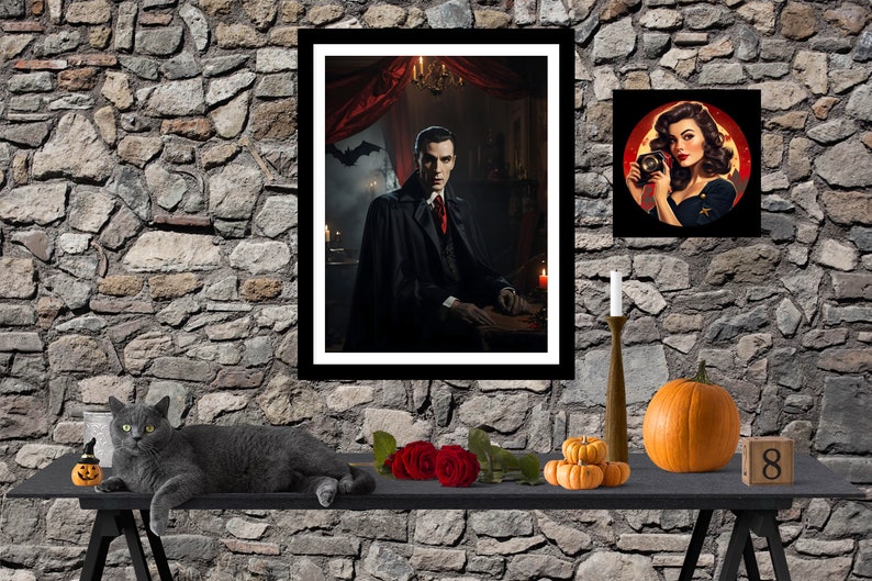 HALLOWEEN - Count Dracula 002 - Vampire, Bella Lugosi, Classic Vintage ...