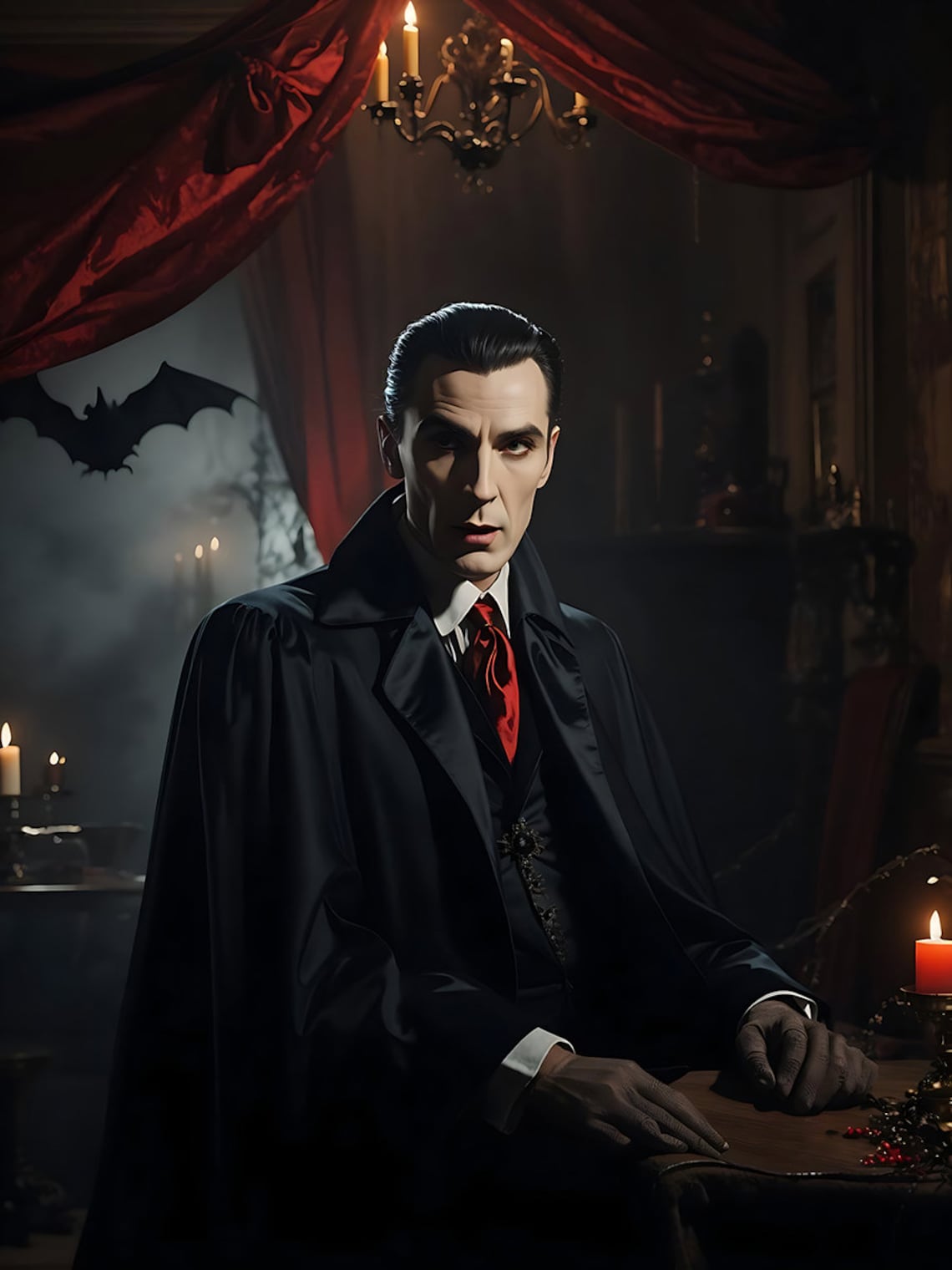 HALLOWEEN - Count Dracula 002 - Vampire, Bella Lugosi, Classic Vintage ...