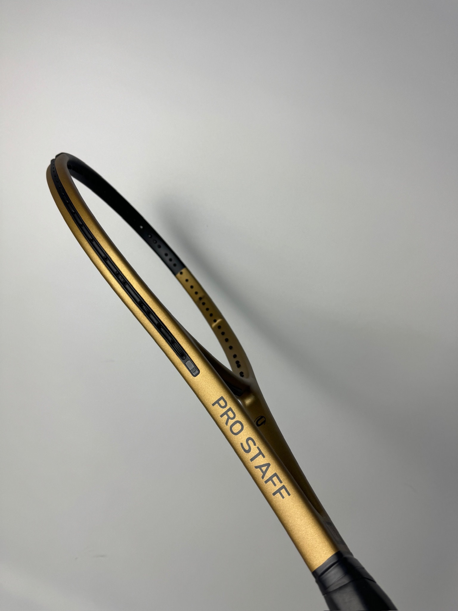 Custom Painted Tennis Racket Gold and Black Matte. Babolat, Wilson Etc ...