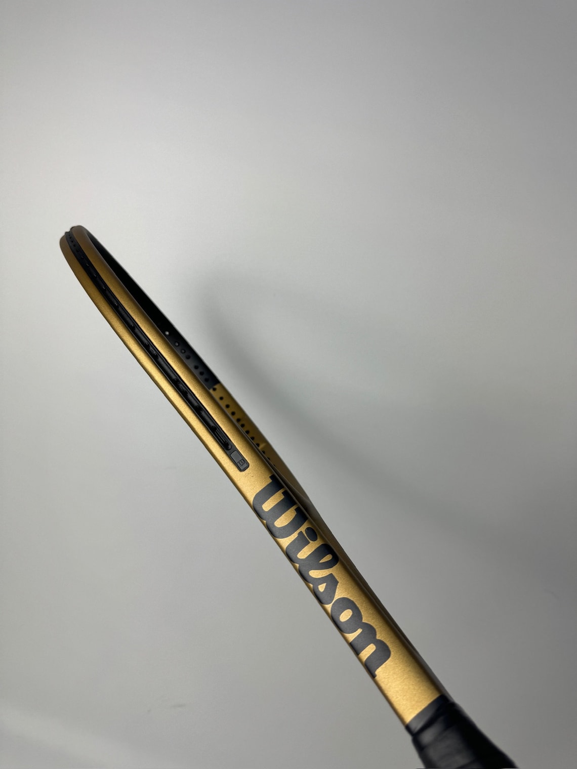 Custom Painted Tennis Racket Gold and Black Matte. Babolat, Wilson Etc ...