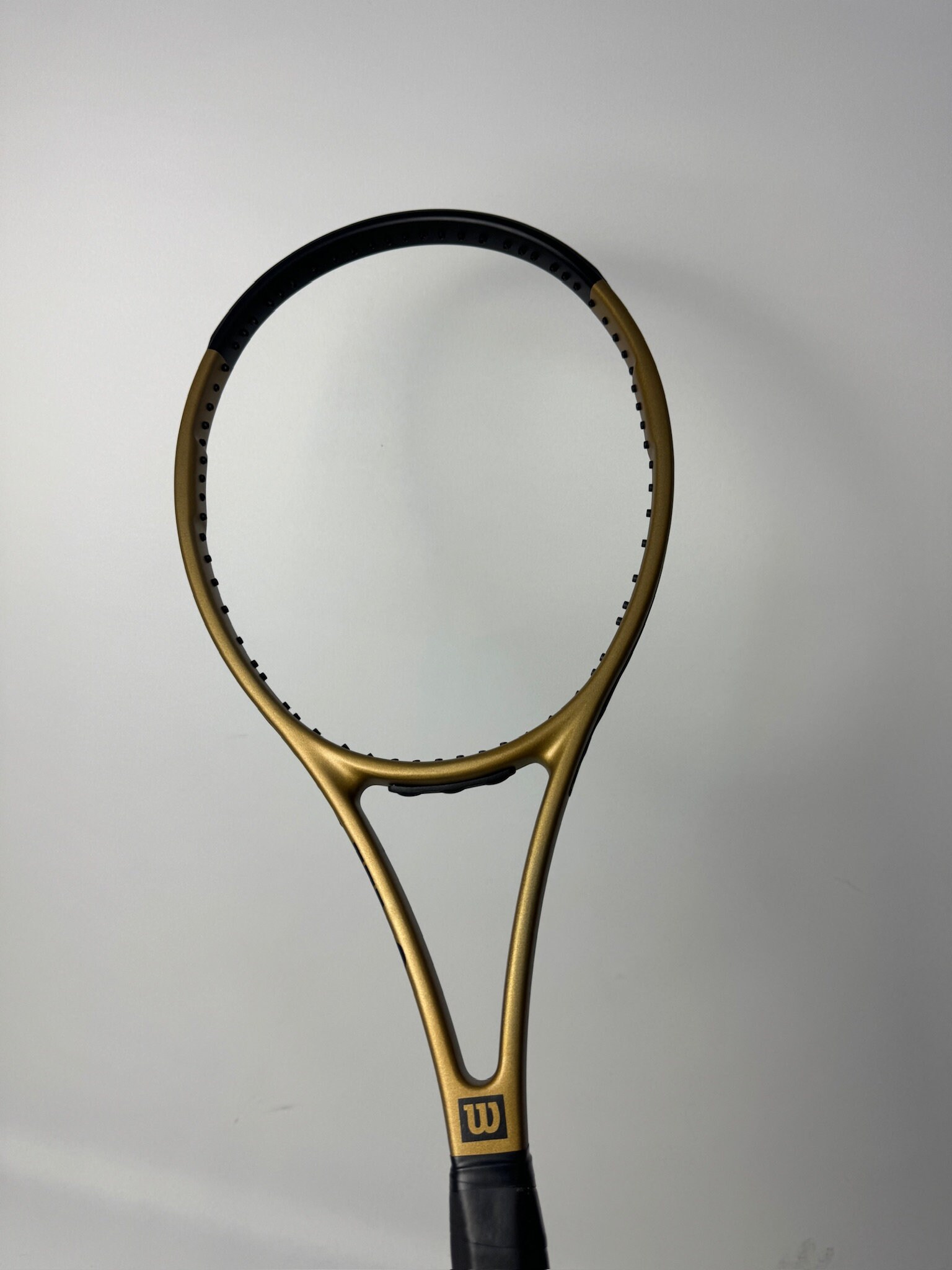 Custom Painted Tennis Racket Gold and Black Matte. Babolat, Wilson Etc ...