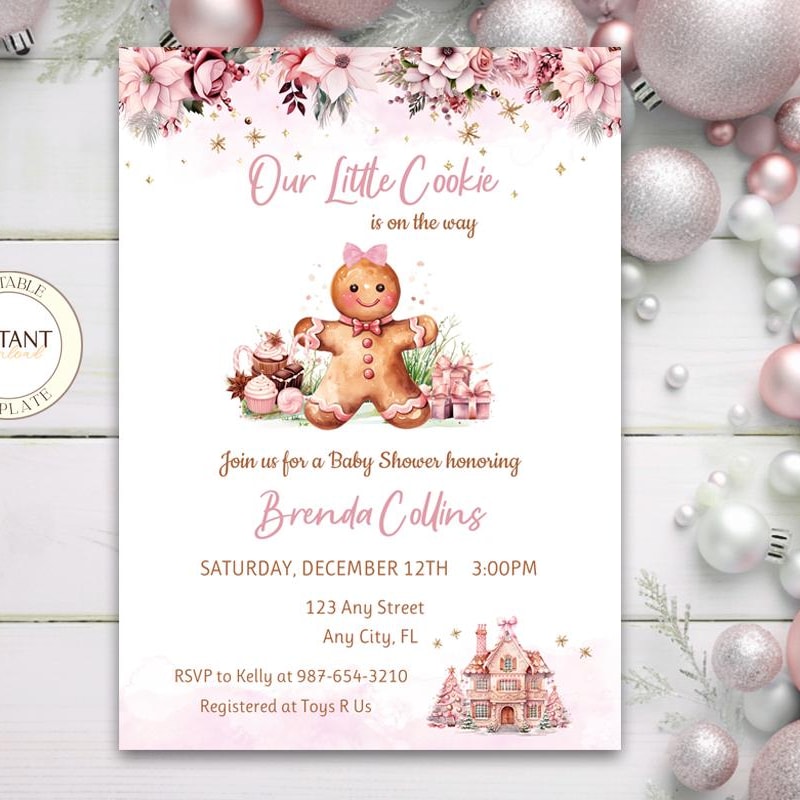 Gingerbread Invite - Etsy