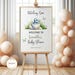 Hatching Soon Baby Shower Welcome Sign Editable Baby Boy Dinosaur ...
