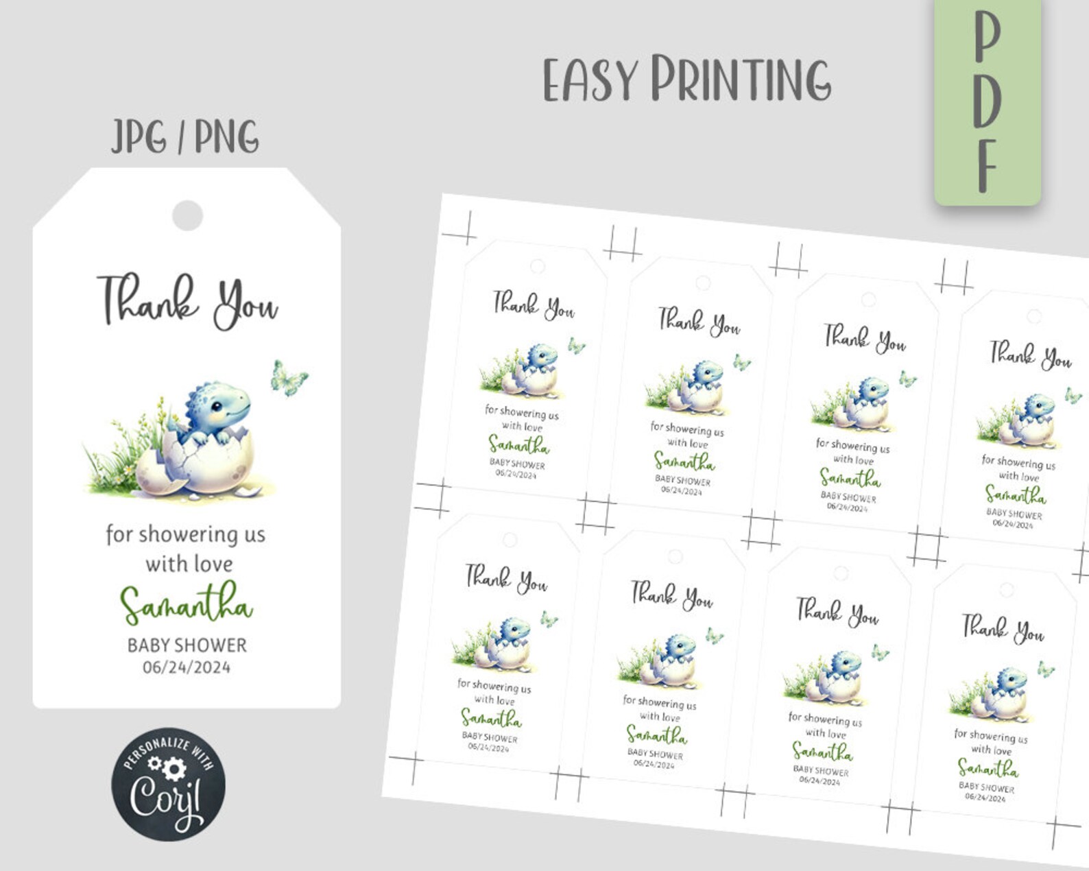 Hatching Soon Baby Shower Invitation Dinosaur Gender Reveal Baby Shower ...