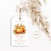 Pumpkin Fall Gift Tag: Editable Thanksgiving Favor (digital Template ...