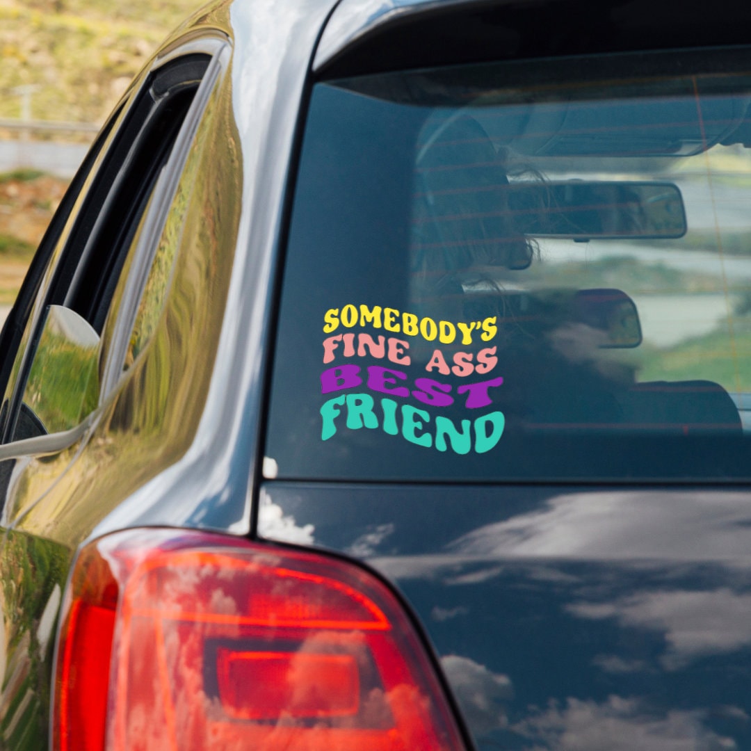 Best Friend Car Decal Collection Short Best Friend Tall - Etsy