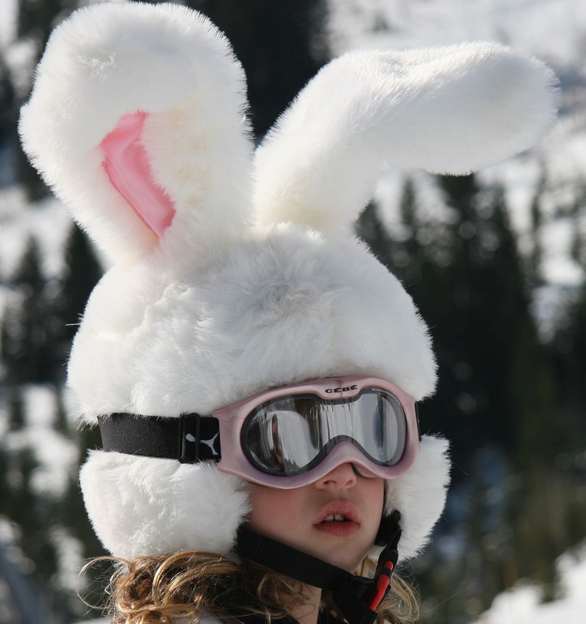 Headztrong White Bunny Rabbit Furry Helmet Cover - Etsy