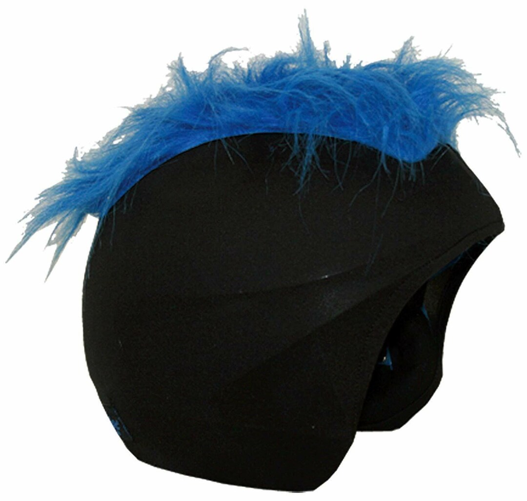 Coolcasc Furry Blue Helmet Cover - Etsy