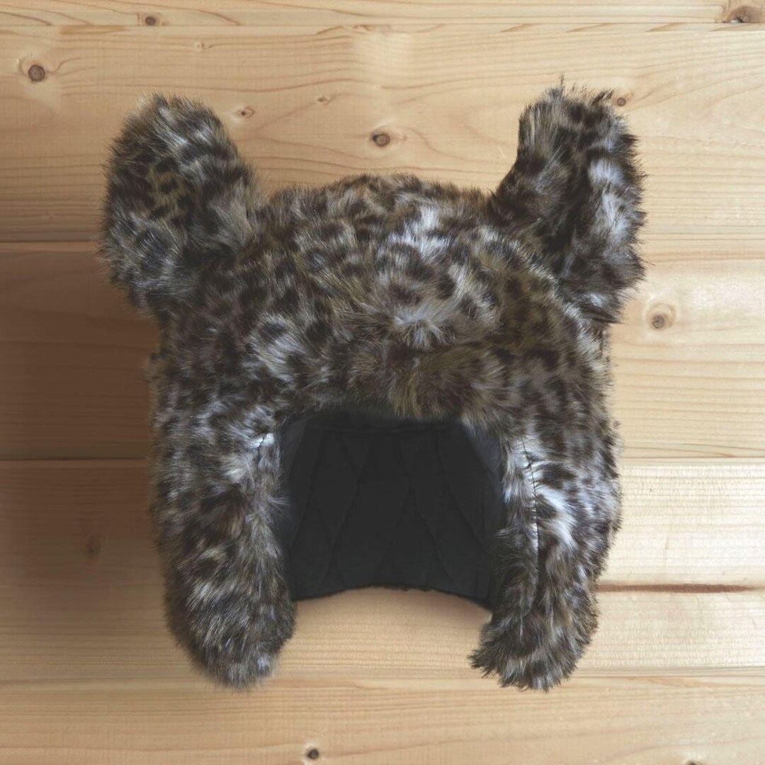 Headztrong Leopard Furry Helmet Cover - Etsy