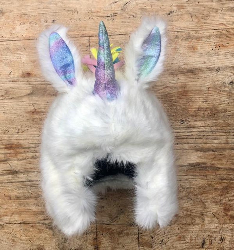 Headztrong Unicorn Furry Helmet Cover - Etsy