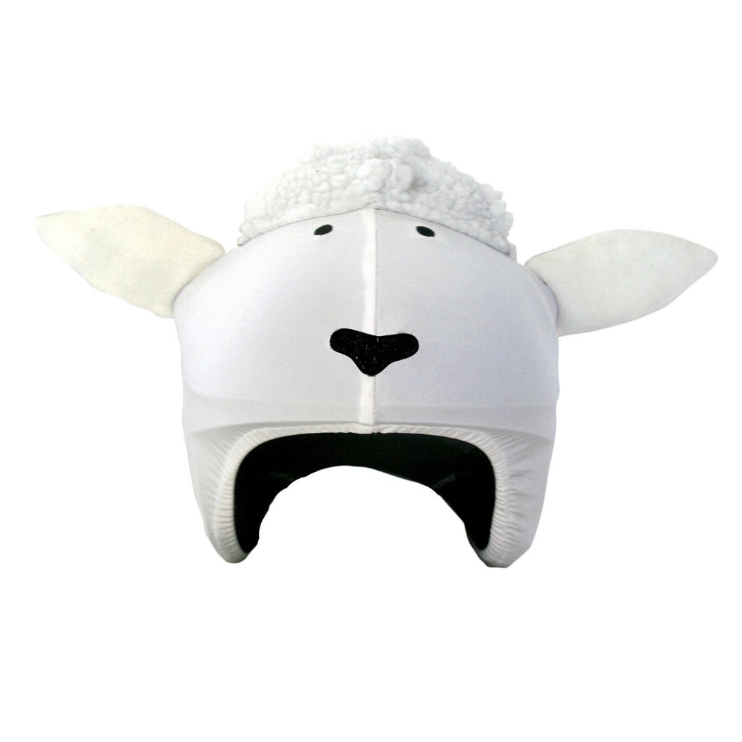 Coolcasc White Sheep Helmet Cover - Etsy