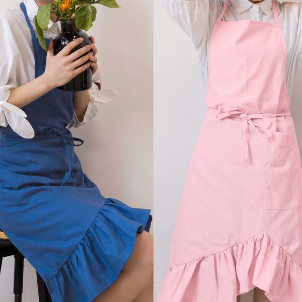 Ruffled Apron - Etsy