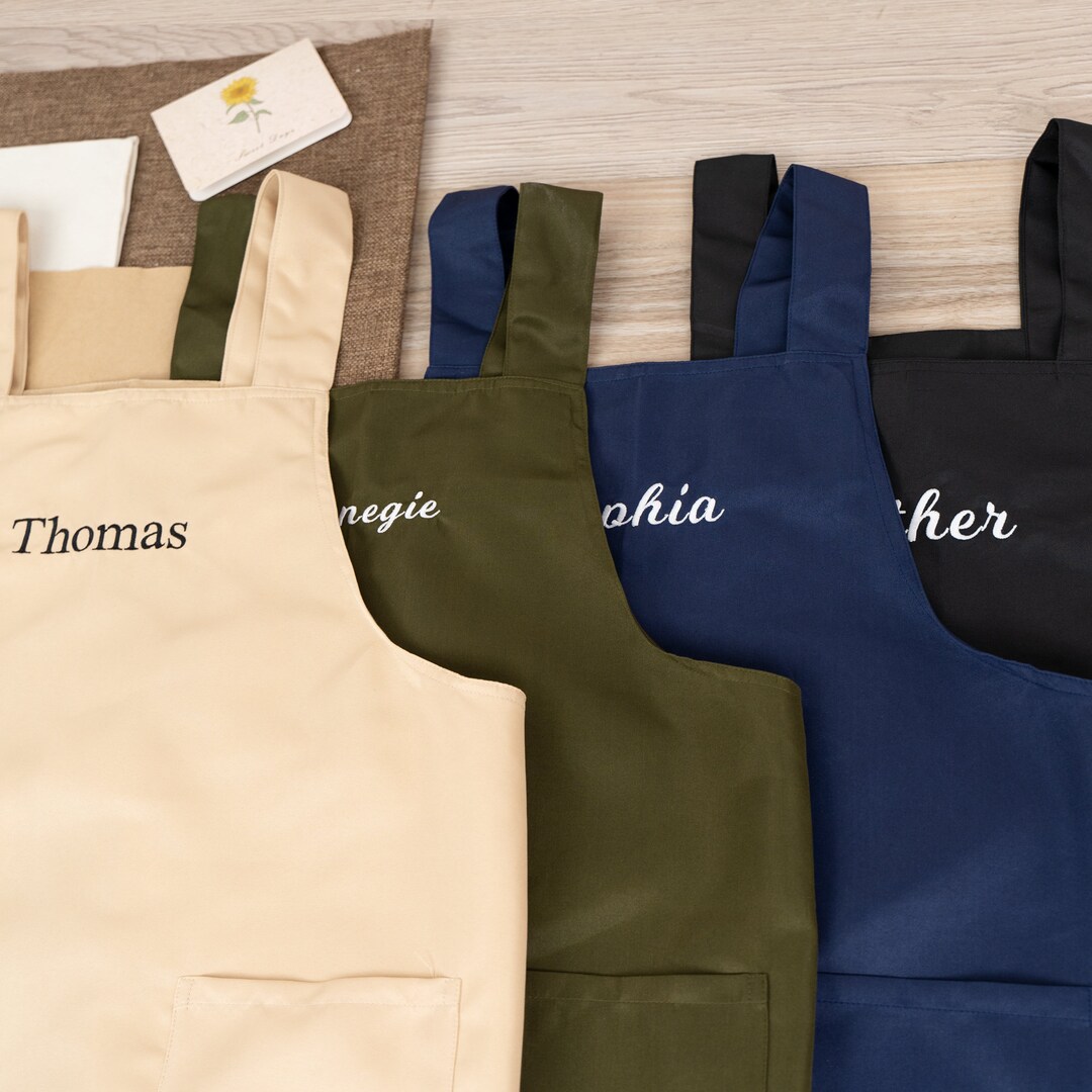 Personalized Apron, Custom Embroidered Cooking Apron, Apron With ...