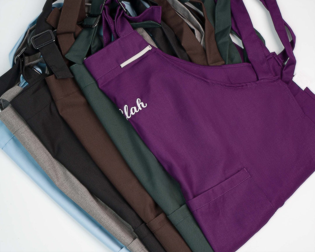 Canvas Apron for Women Multifunctional Work Aprons Gift for Her ...