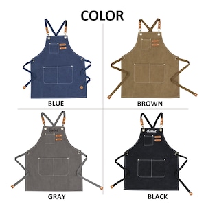 Personalized Canvas Kid's Apron, Custom Embroidery Toddler Apron With ...