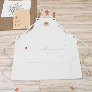 Personalized Canvas Apron for Men: Cooking Apron With Pocket, Workshop ...