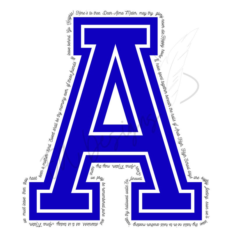 Arab High School Alma Mater - Etsy