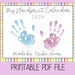 2025 Handprint Calendar Printable File PDF - Etsy
