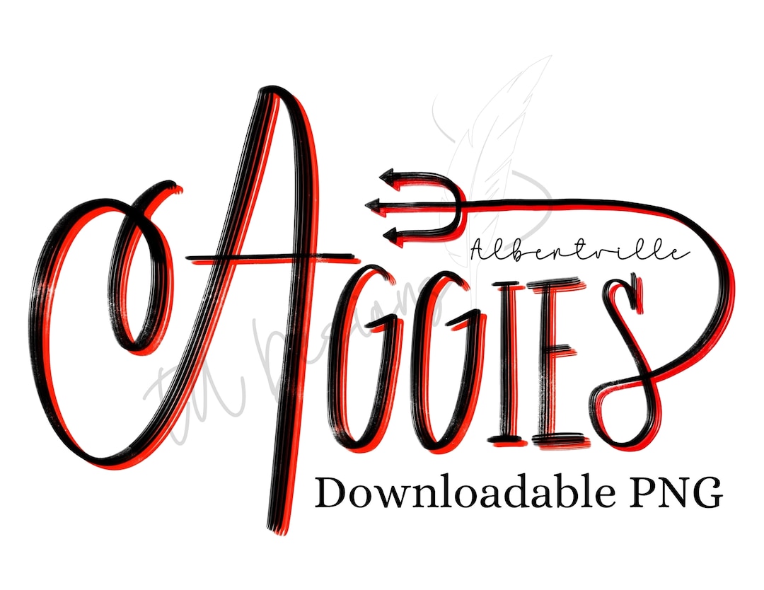 Aggies With Pitchfork PNG - Etsy