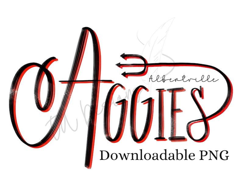 Aggies With Pitchfork PNG - Etsy