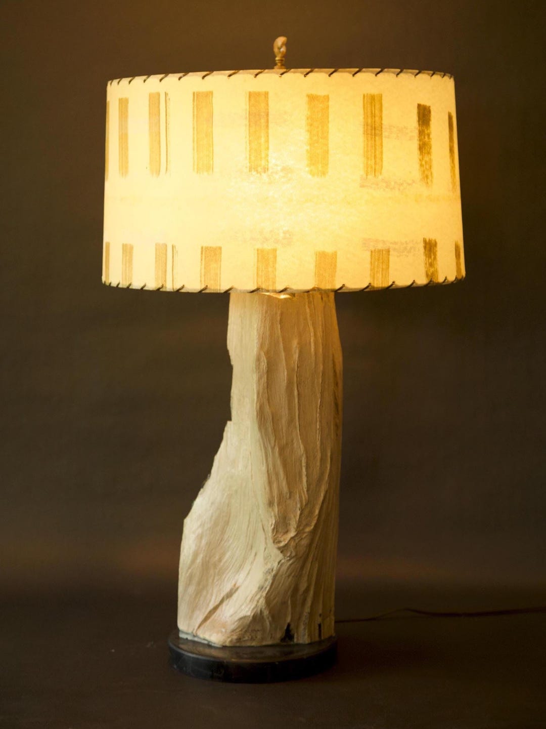 Rarerelic by Gustav: Natural White Bark Petrified Wood Lamp. Giant ...