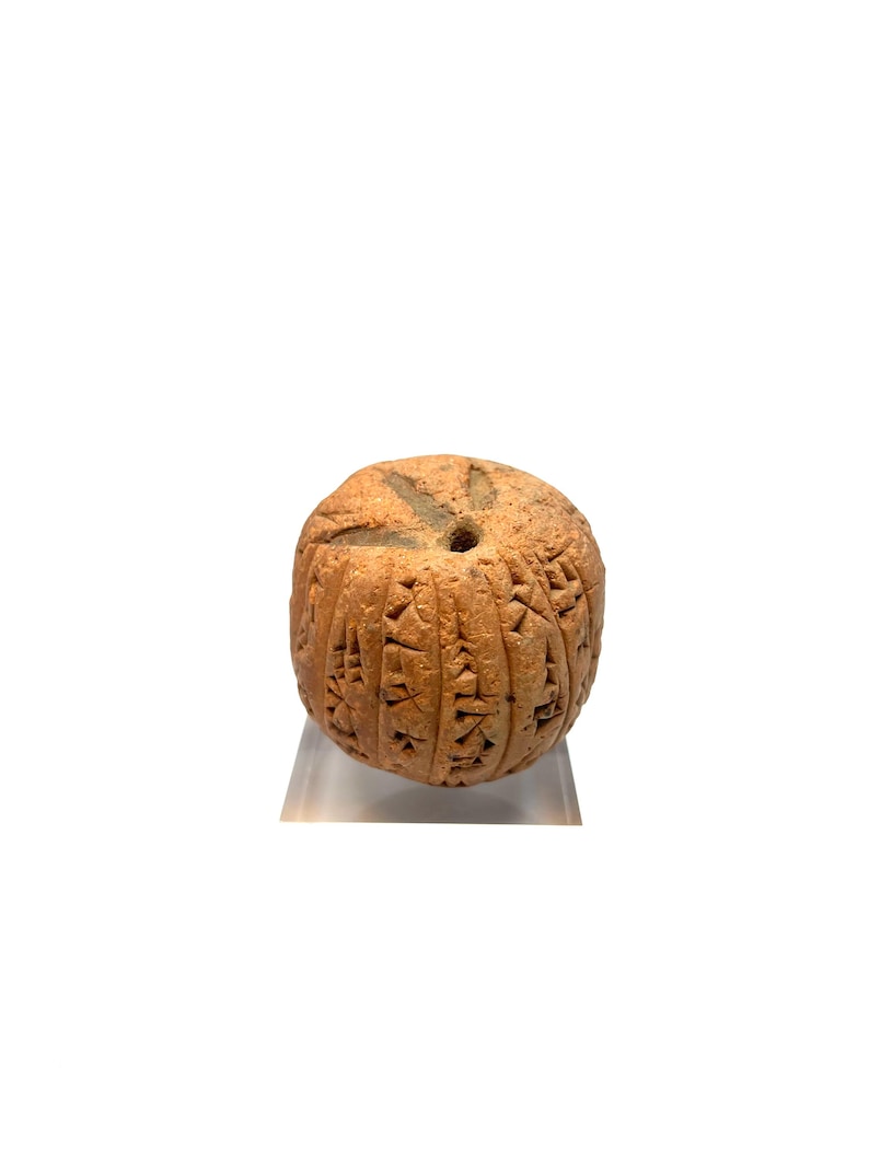 Genuine Ancient Sumerian Cuneiform Tablet "bulla" (merchant Seal) Clay ...