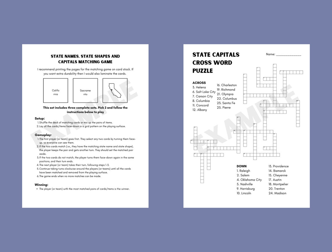 50 States Workbook, Printable Activities to Learn the 50 States ...