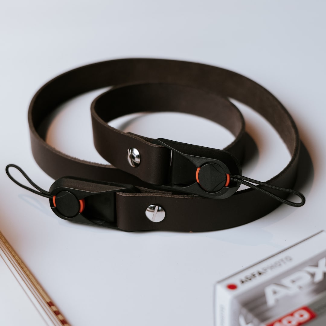 Quick Release Leather Strap - Slim Vintage Camera Strap Made of Leather ...