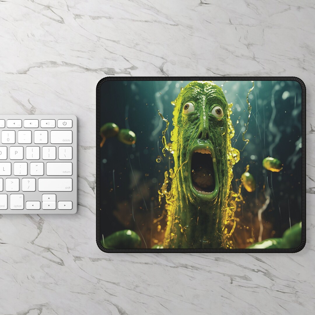 Screaming Pickle Mousepad: Surreal and Memorable Office Accessory - Etsy