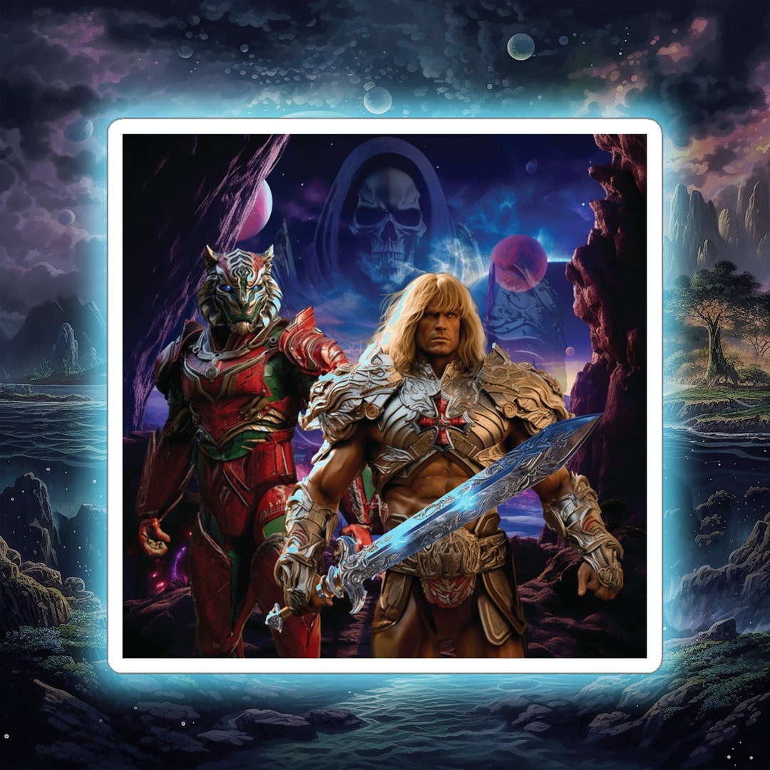 He-man 80s Nostalgia Sticker Gift, Heman Decal MOTU Gift, Masters of ...
