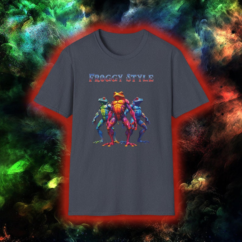 Funny Frog Meme Shirt, Retro Frogs Tee, Frog Lover Funny Gift, Colorful ...