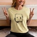 Emotional Square Shirt, Cool Grunge Top, Sad Face T-shirt, Punk ...