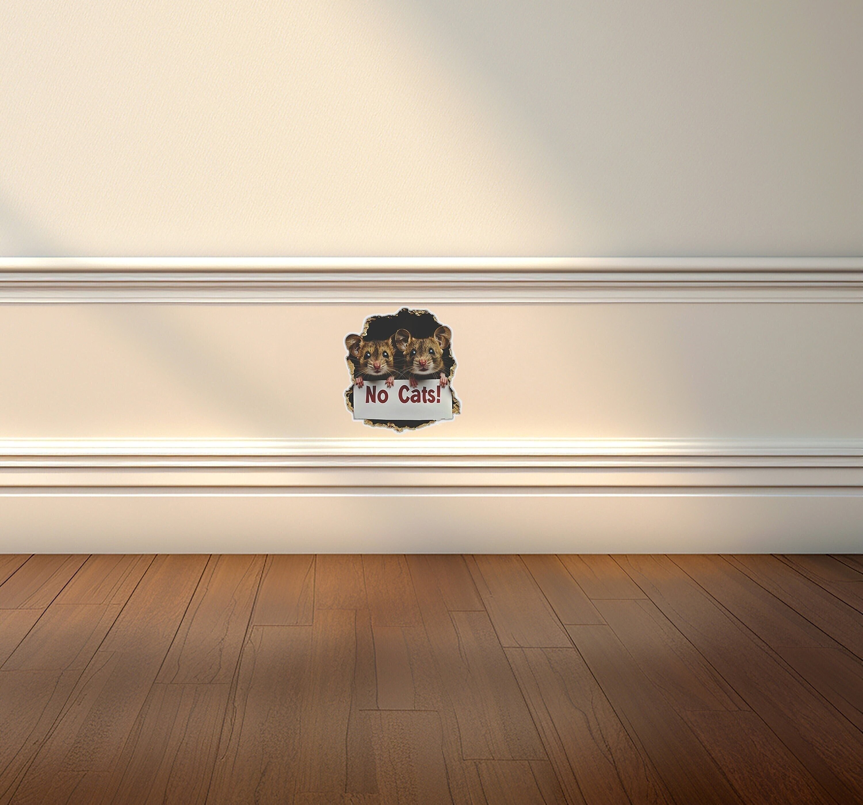 Sticker Mouse Hole, 3d Mouse Hole Wall Sticker, Mice Hole Wall Stickers ...