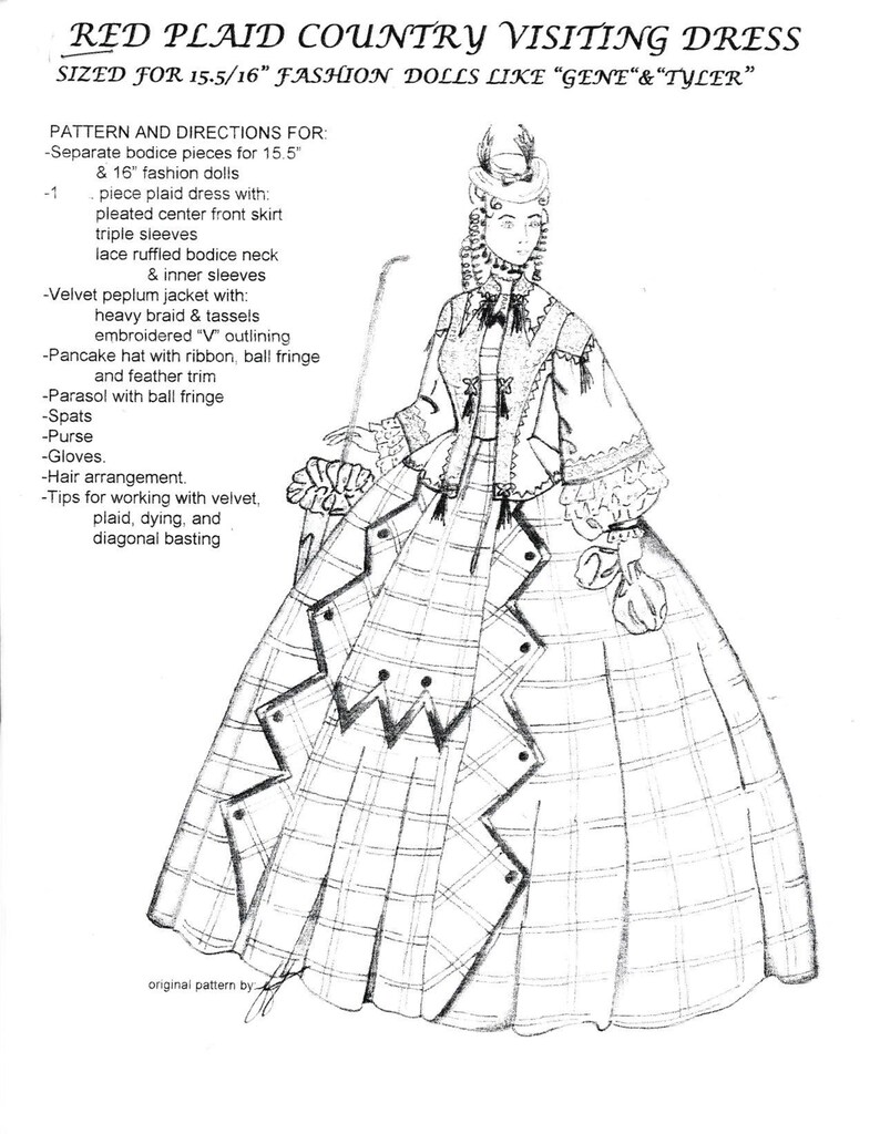 Gone With the Wind Fashion Doll Sewing Patterns Original Tonner Gene or ...