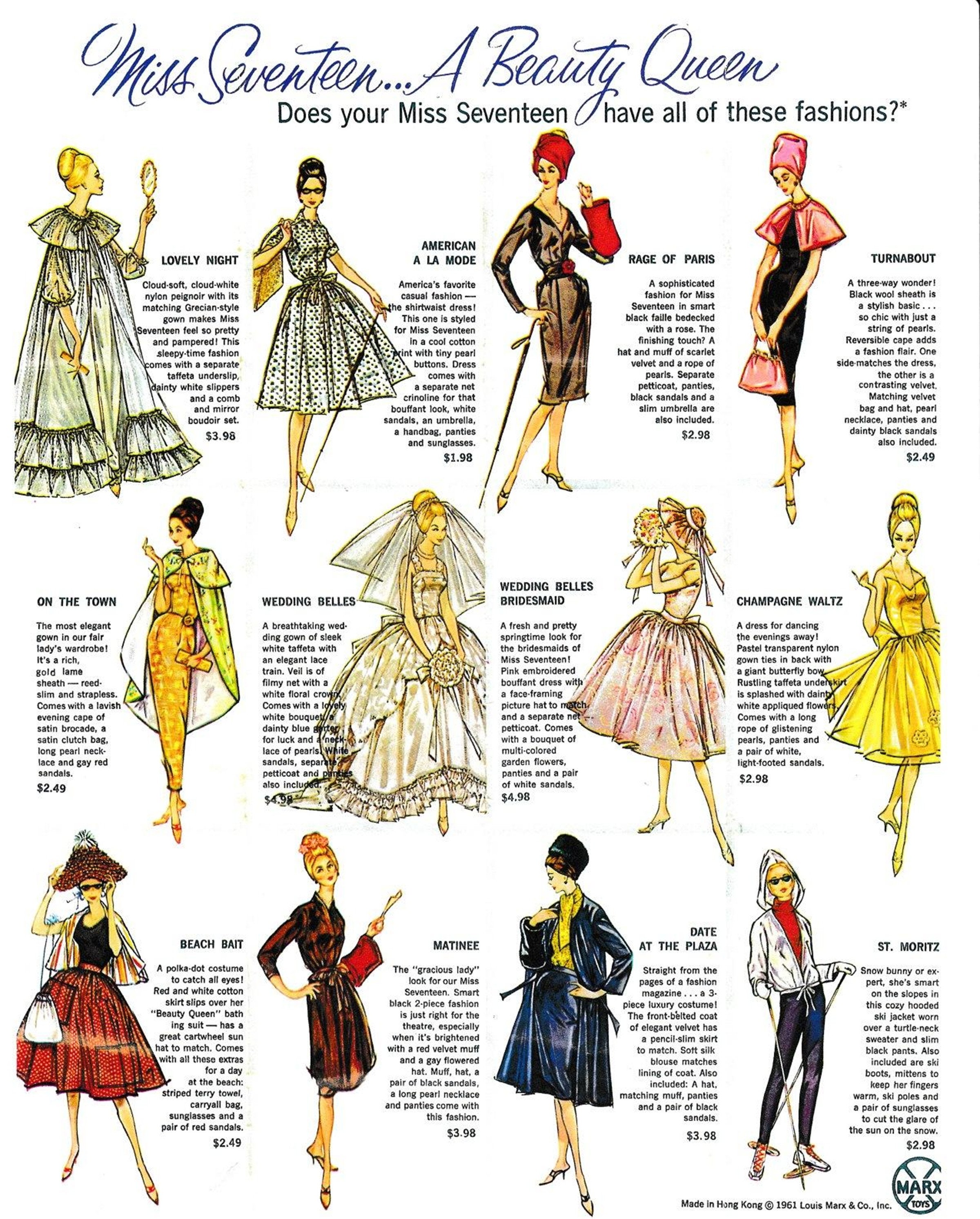 15 Inch Fashion Doll's Miss Seventeen Beauty Queen Patterns PDF Download - Etsy