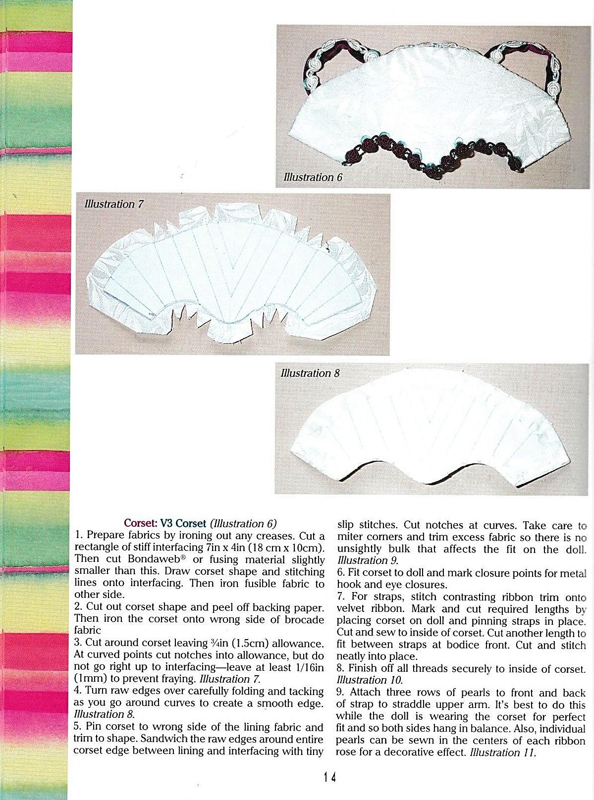 Period and Contemporary Book With Patterns for 15.5" 16" Fashion Dolls ...