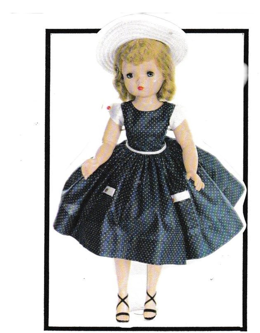 Polka Dot Sewing Pattern for Vintage or Modern Cissy PDF - Etsy