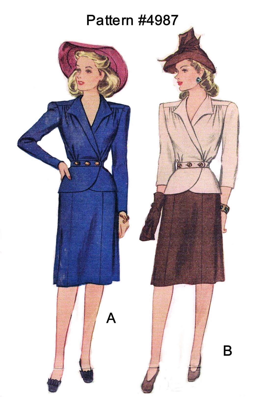 Cissy Doll Pattern Reproduction Mccall 4987 Pattern 2-piece Blouse and ...