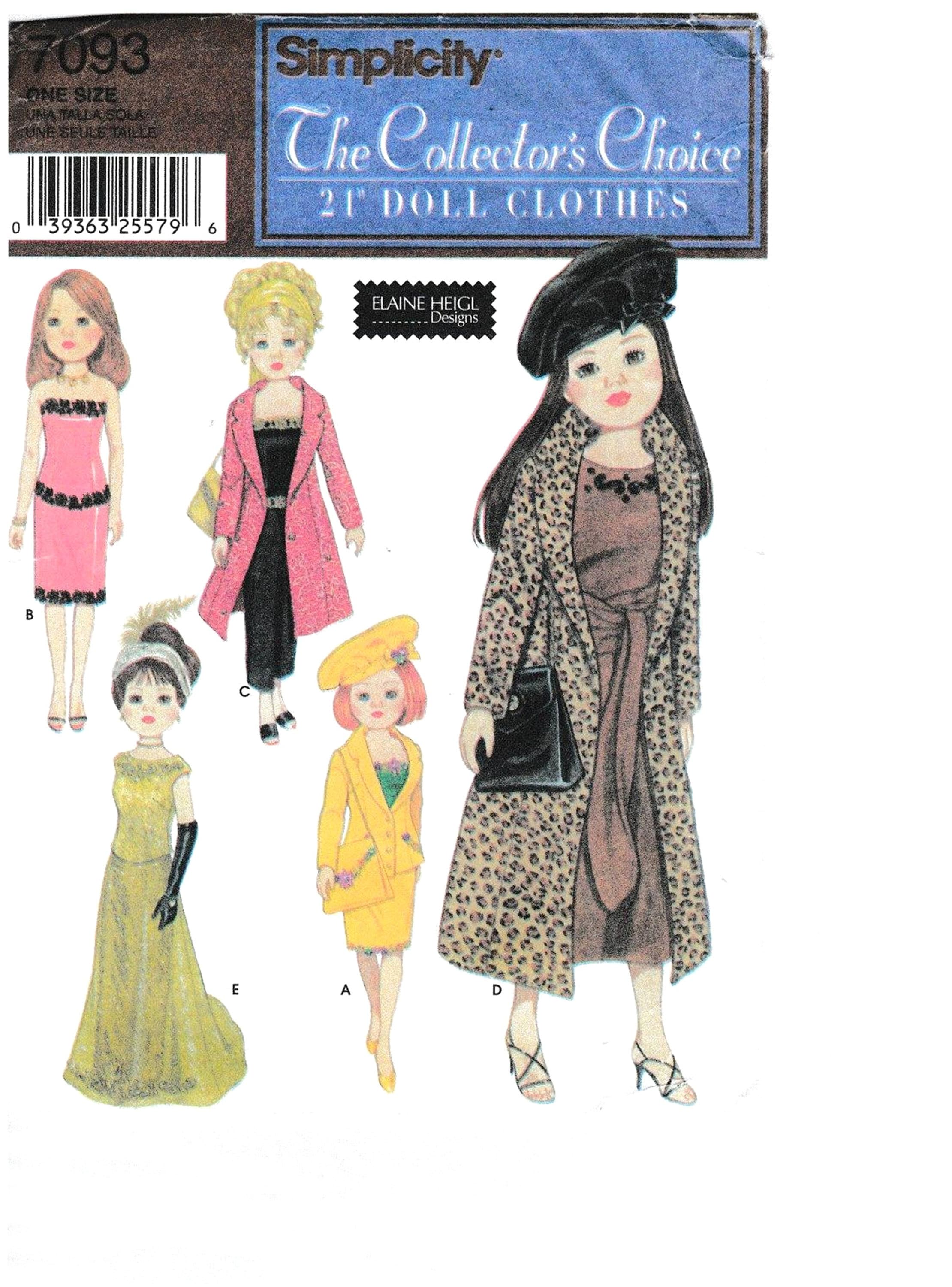 21 Inch Cissy Doll Simplicity Pattern Number 7093 PDF - Etsy
