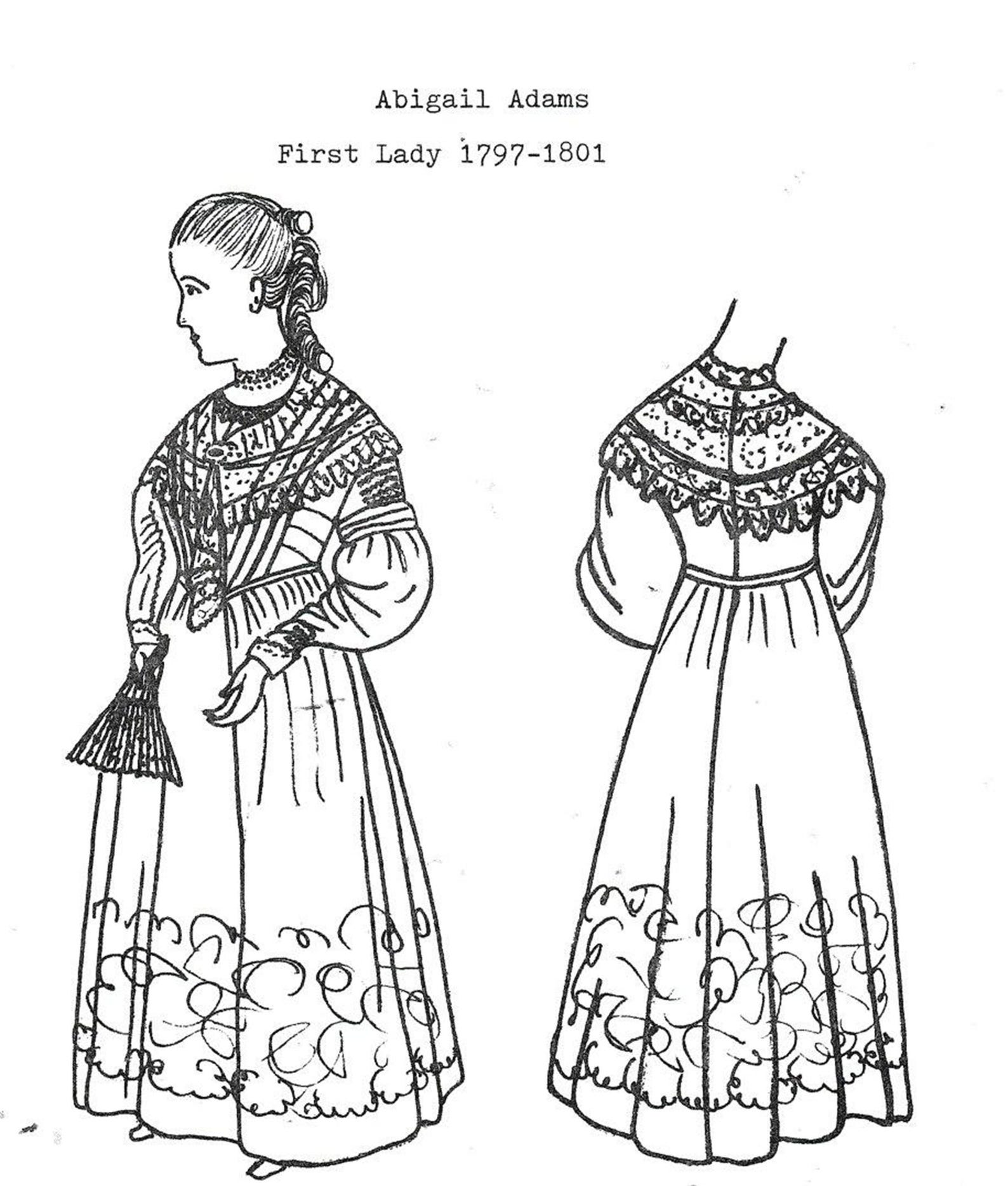 First Ladies Inaugural Gowns Vol One 12 Inch Cloth Doll Patterns PDF - Etsy