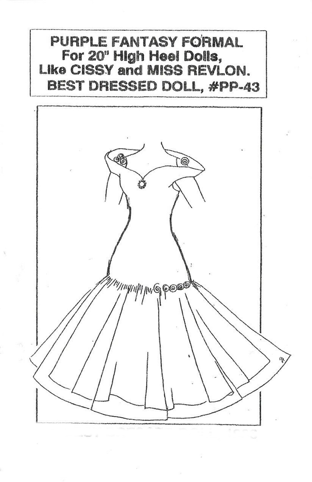 Doll Pattern for Cissy Purple Fantasy PDF - Etsy