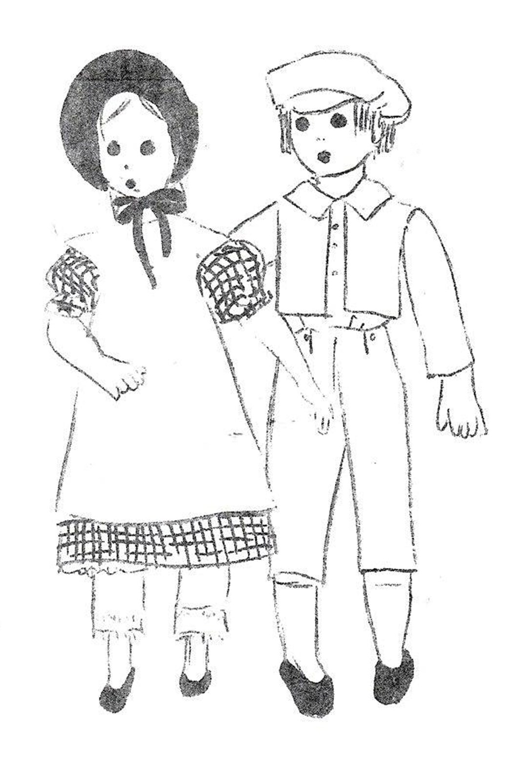 Ella Pattern Meredith and Jeremy 8 1/2 Inch Cloth Dolls PDF - Etsy