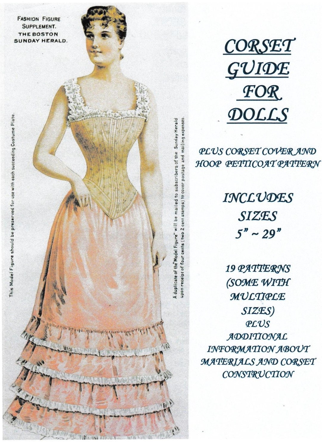 Corsets Guide and Patterns for Fashion Dolls NEW PDF - Etsy