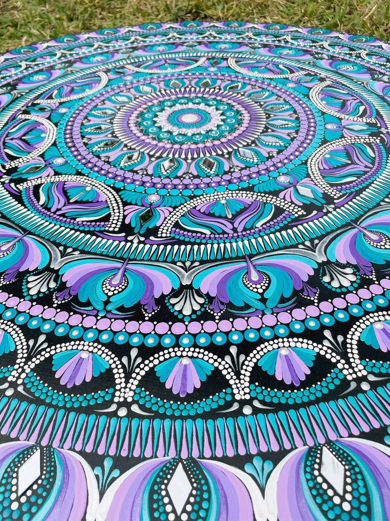 36 Inches Mandala With Soothing Color Palette Hand Painted Home Decor ...