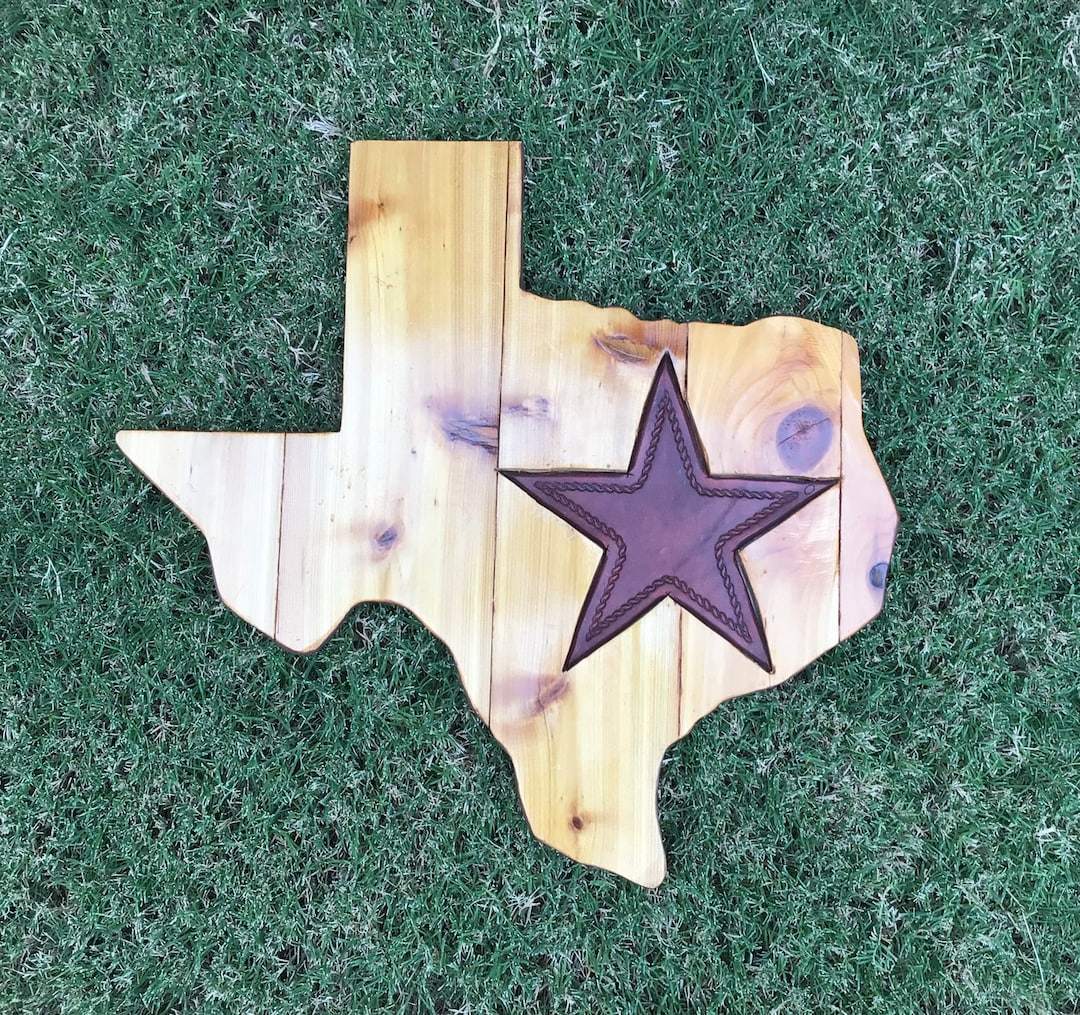 Texas Handmade Wall Decor. Made With Reclaimed Wood With a Recessed ...