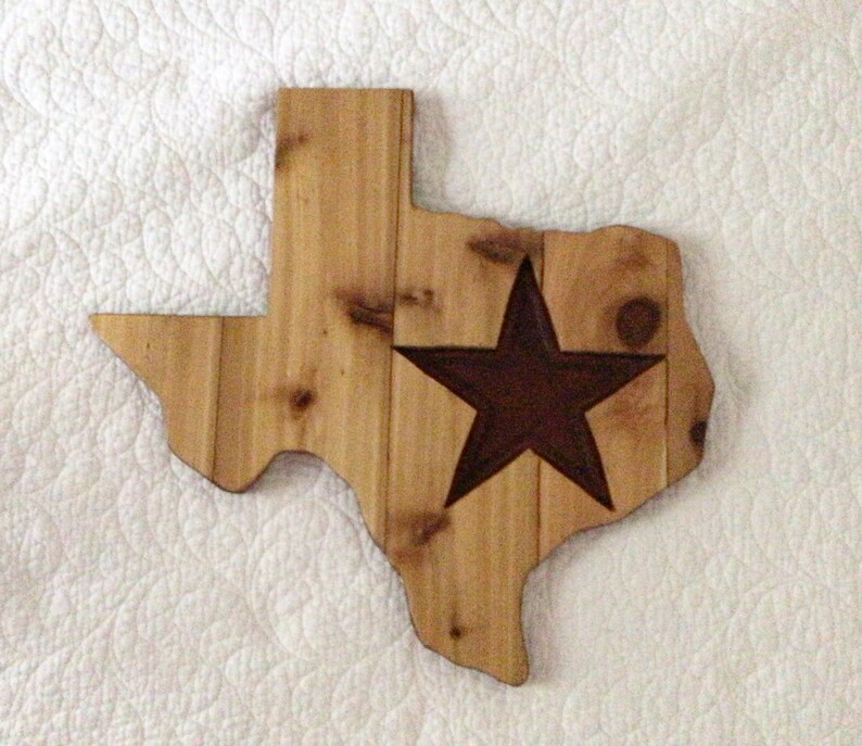 Texas Handmade Wall Decor. Made With Reclaimed Wood With a Recessed ...