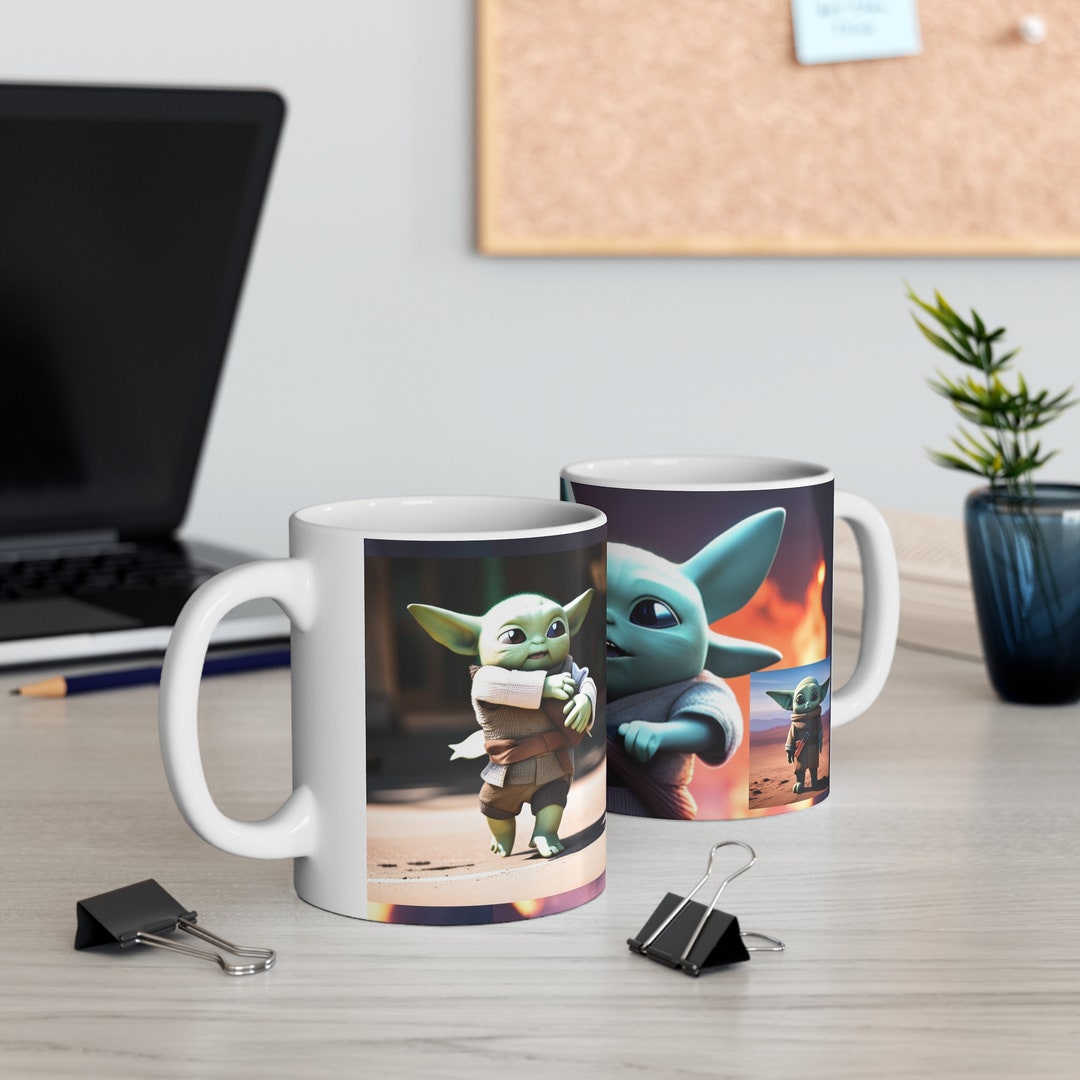 Star Wars Baby Yoda Grogu 3D IMAGE Coffee/tea Mug - Etsy