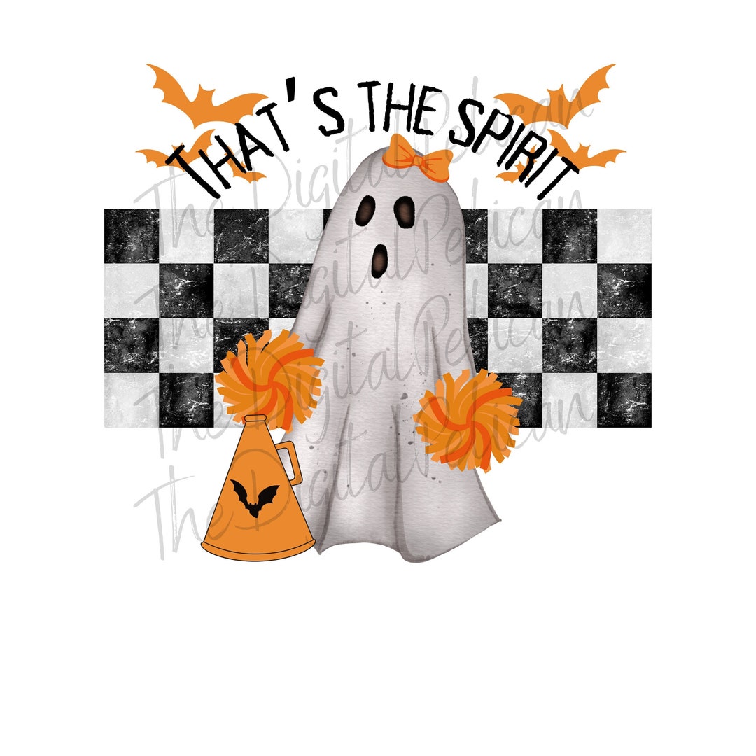 Spirited Ghost, Halloween, Cheer, Digital Download - Etsy